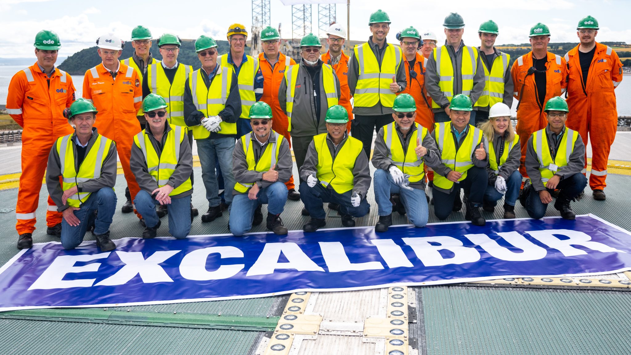 ODE attends renaming ceremony for the Excalibur FPSO | ODE Asset Management